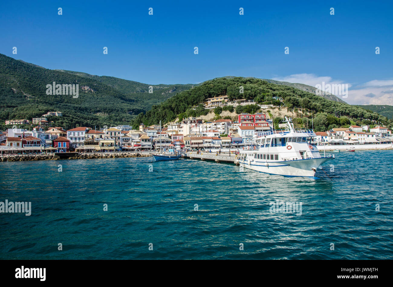 Parga city - Ionian Sea - Preveza, Epirus, Greece Stock Photo - Alamy