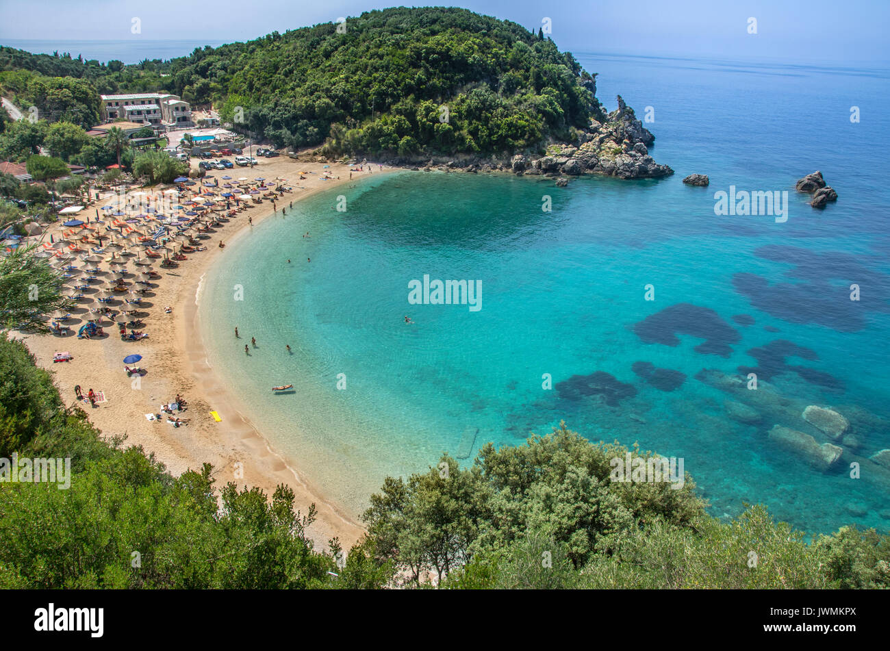 Greece, Parga - Sarakiniko Beach Stock Photo - Alamy