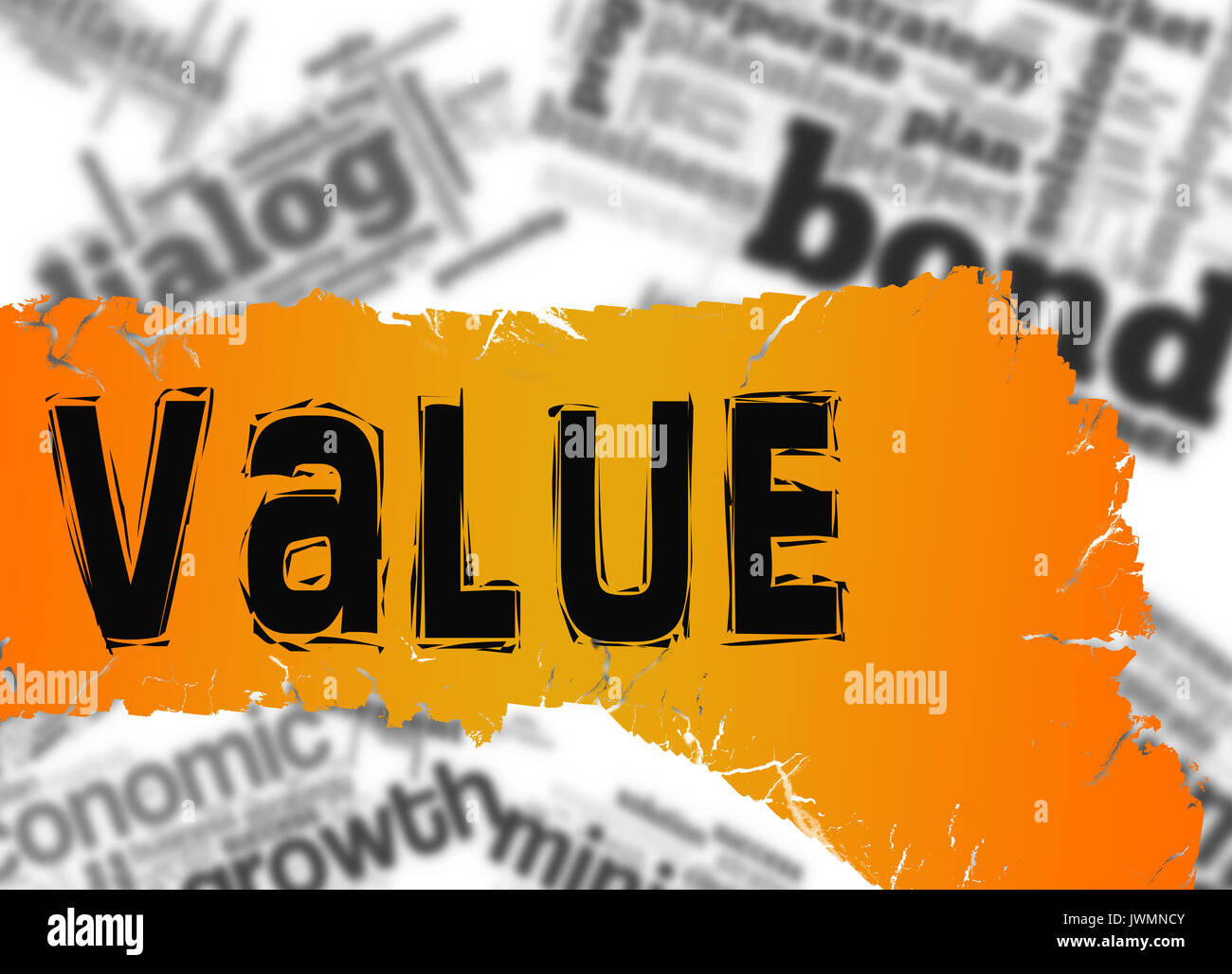 Word cloud with value word image with hi-res rendered artwork that ...