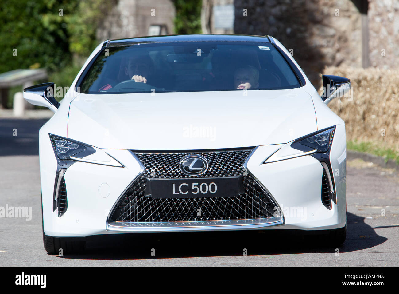 lexus LC500 white Stock Photo - Alamy