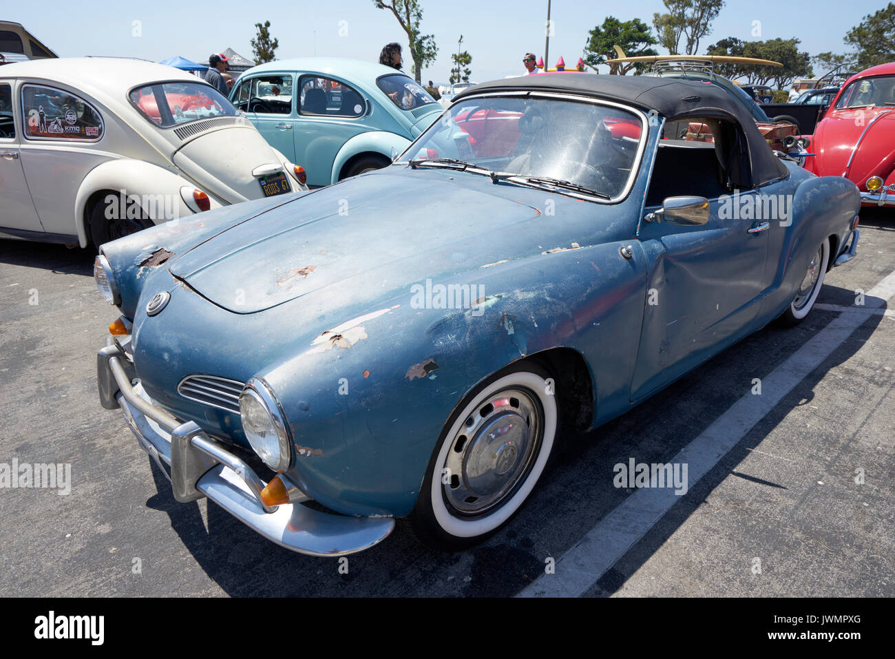 German car enthusiasts gather to socialize and display their vintage ...