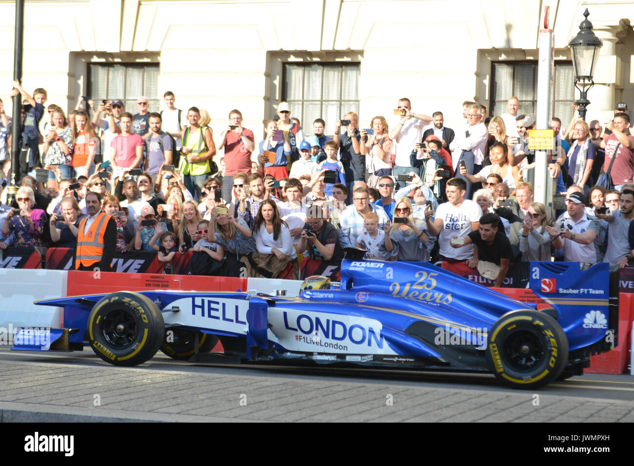 Formula One hosts a racing showcase with ten teams coming together in ...