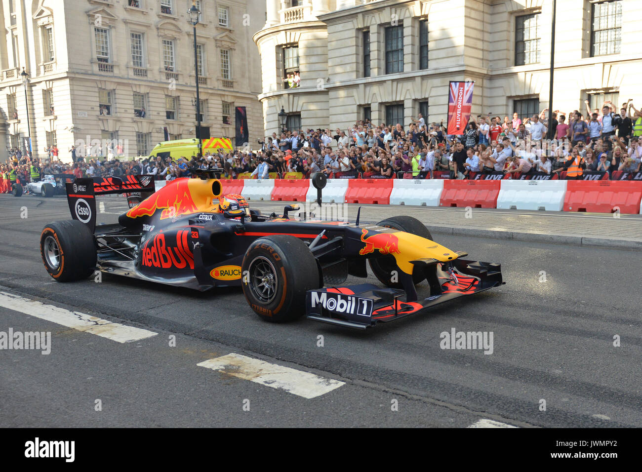Formula One hosts a racing showcase with ten teams coming together in ...