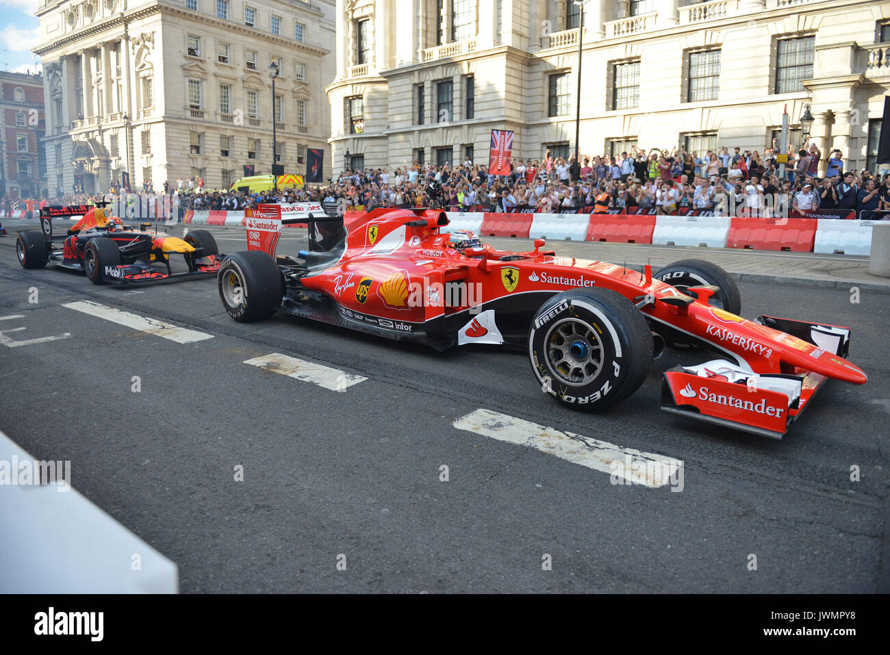 Formula One hosts a racing showcase with ten teams coming together in ...