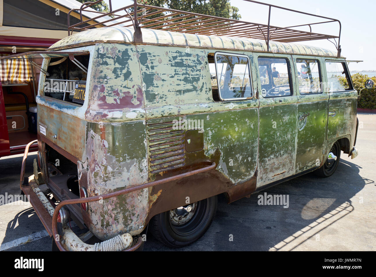 German car enthusiasts gather to socialize and display their vintage ...