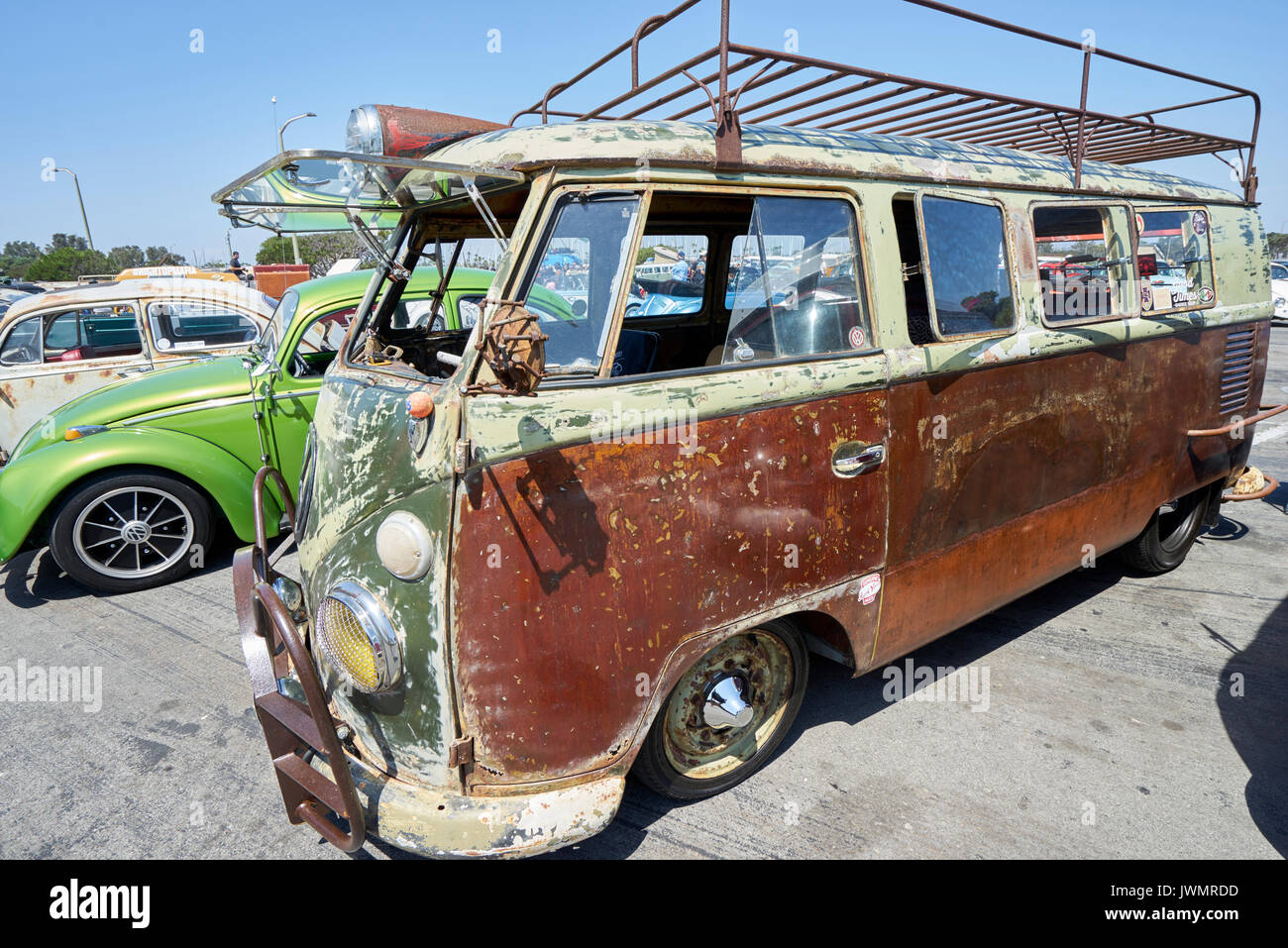 German car enthusiasts gather to socialize and display their vintage ...