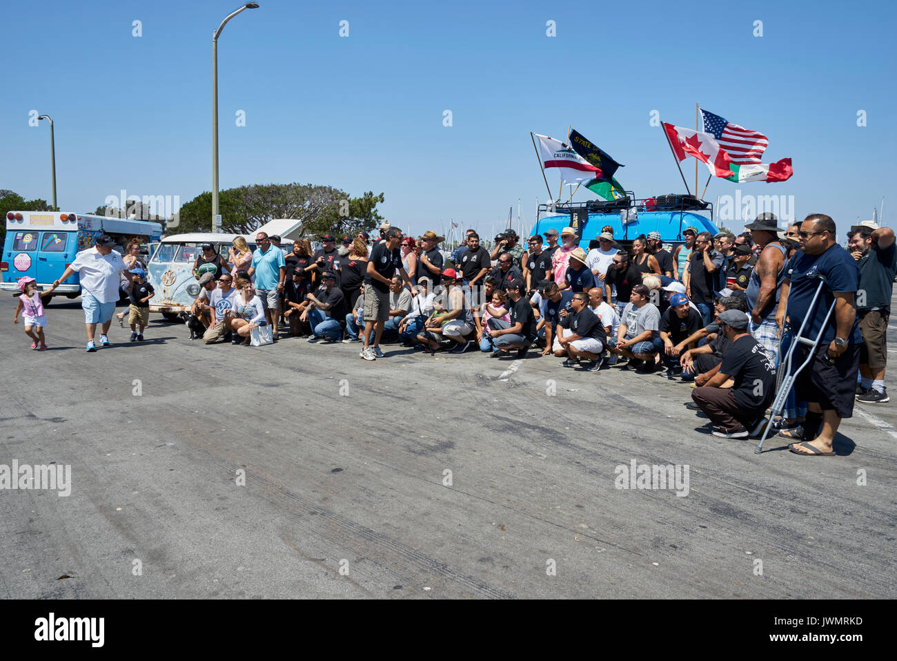 German car enthusiasts gather to socialize and display their vintage ...