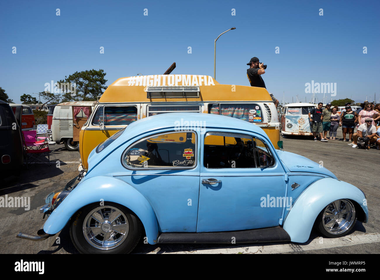 German car enthusiasts gather to socialize and display their vintage ...
