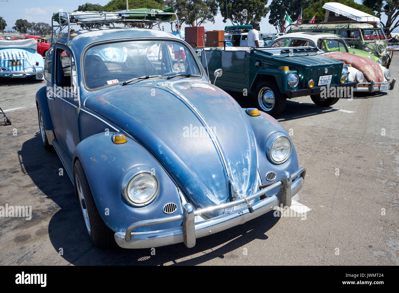 German car enthusiasts gather to socialize and display their vintage ...