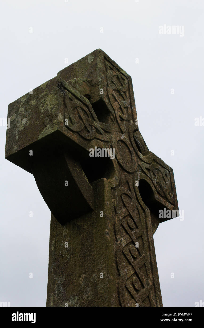 celtic cross orkney scotland Stock Photo - Alamy