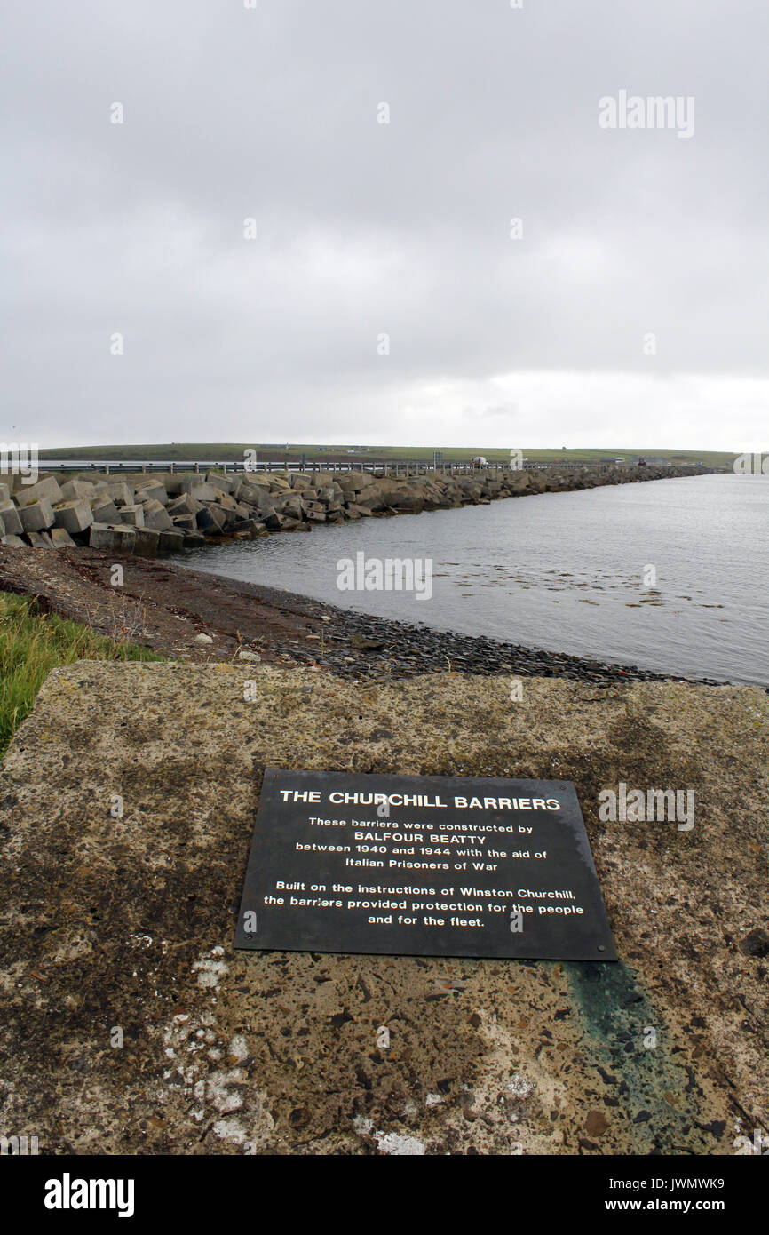 Churchill barriers orkney hi-res stock photography and images - Alamy