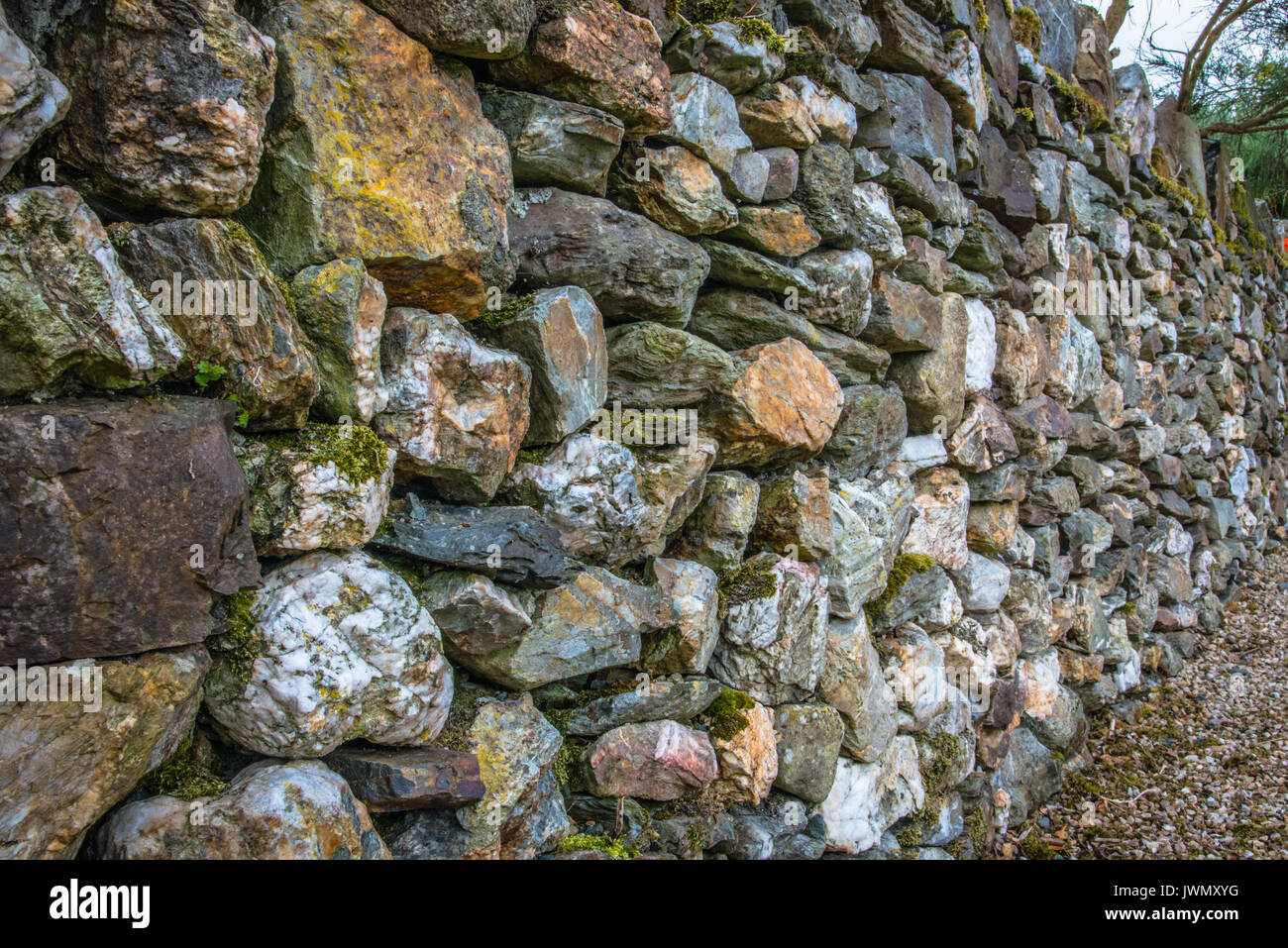 European Stone Wall Stock Photo - Alamy