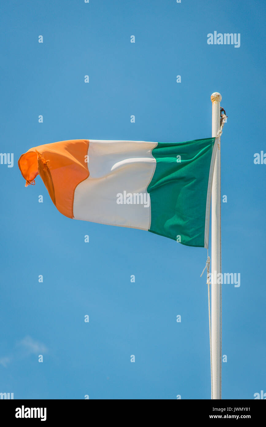 White and gold colours of the irish flag hi-res stock photography and ...