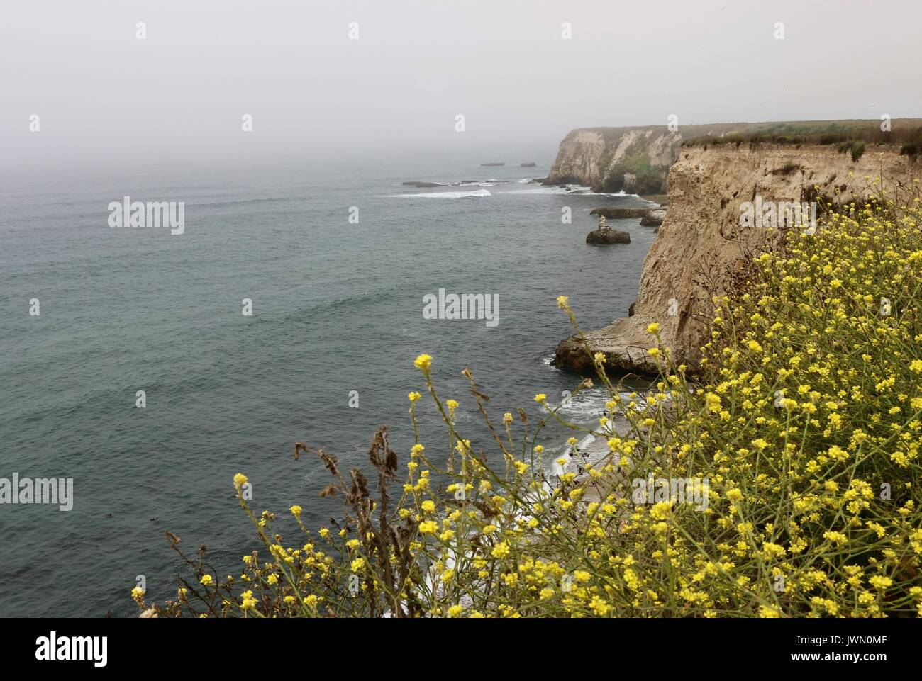 Dramatic cliffs, California coast Stock Photo - Alamy