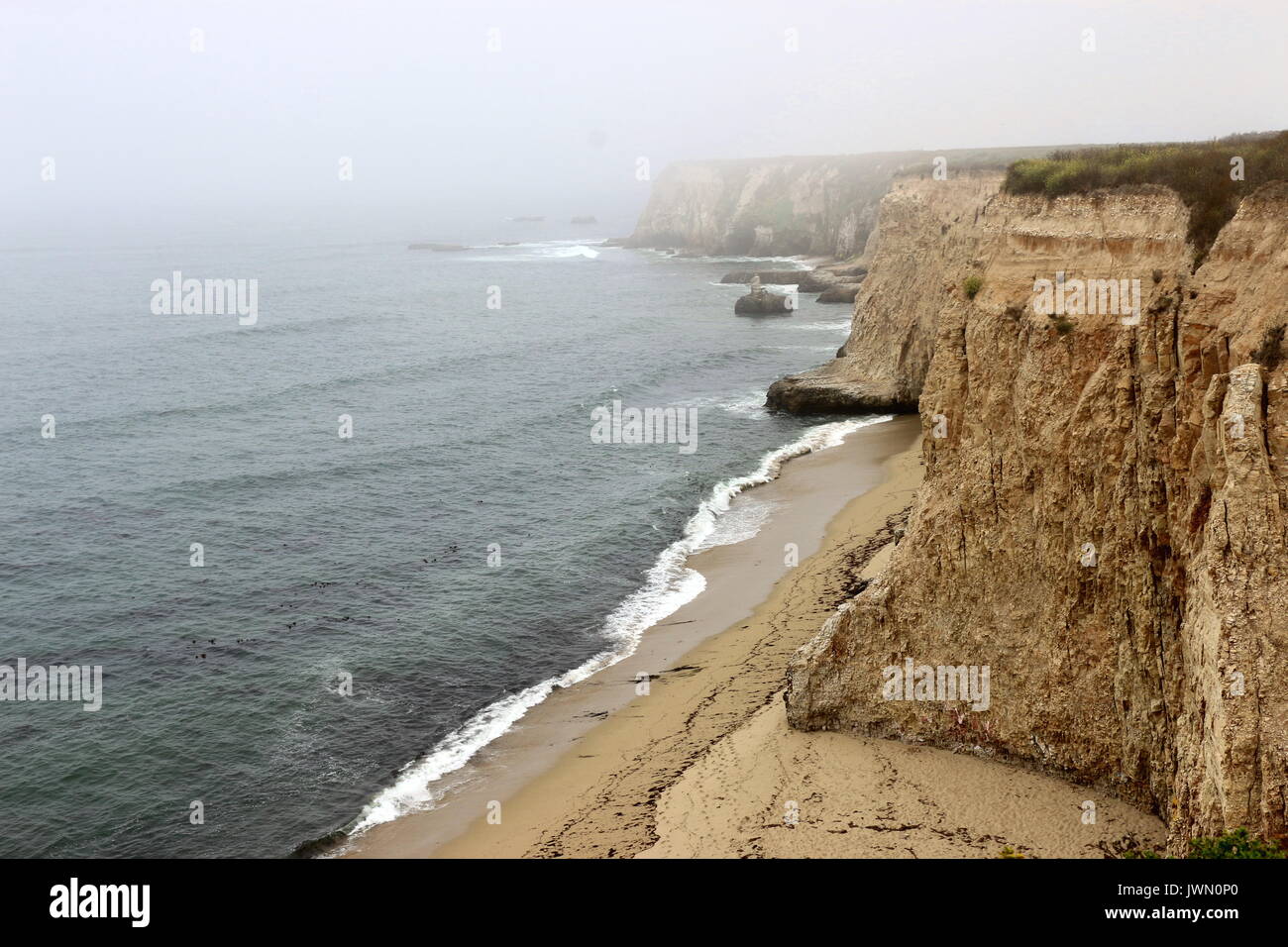 Dramatic cliffs, California coast Stock Photo - Alamy