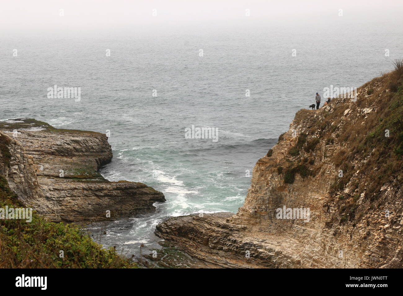 Dramatic cliffs, California coast Stock Photo - Alamy