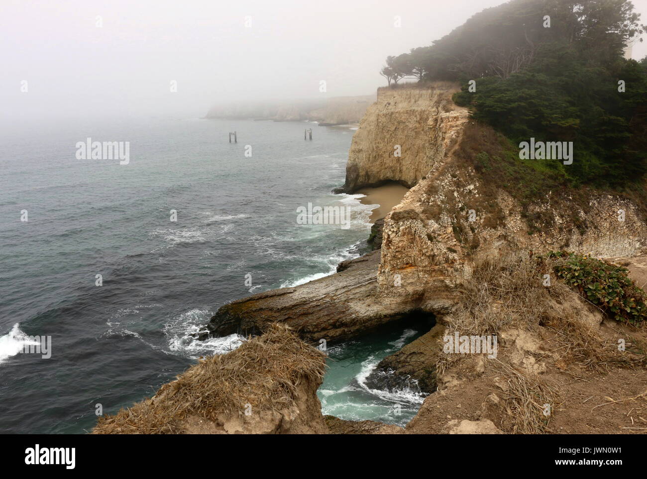 Dramatic cliffs, California coast Stock Photo - Alamy