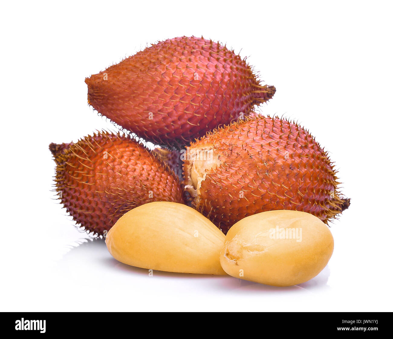 salak fruit,salacca zalacca isolated on white background Stock Photo ...