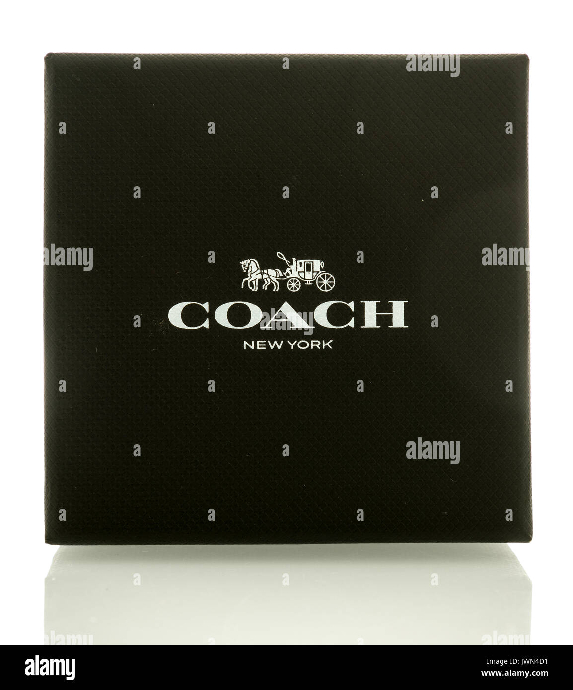 Winneconne, WI - 12 August 2017: A Coach watch box on an isolated ...