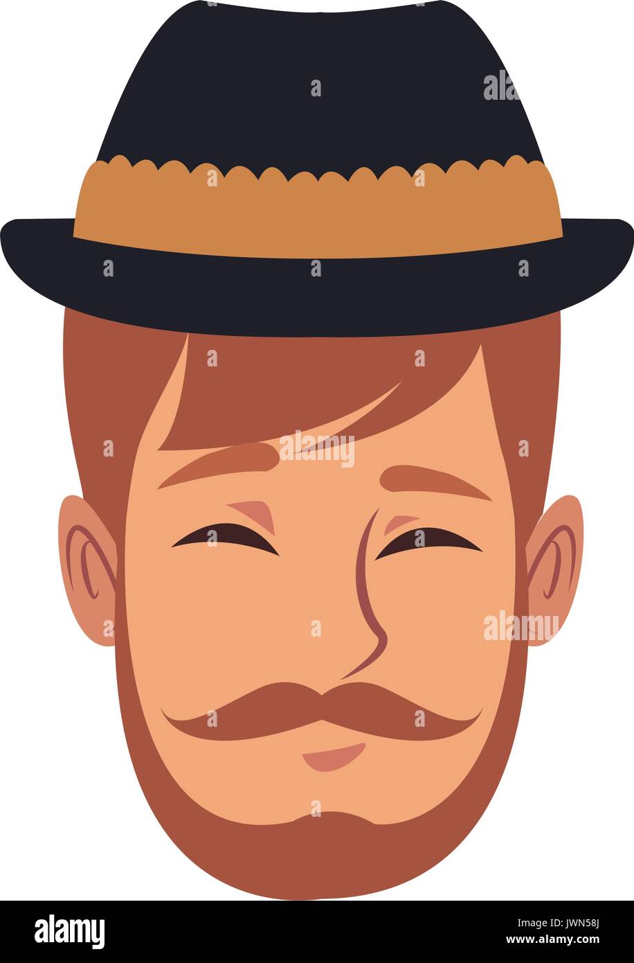 character man face happy smile cartoon Stock Vector Image & Art - Alamy