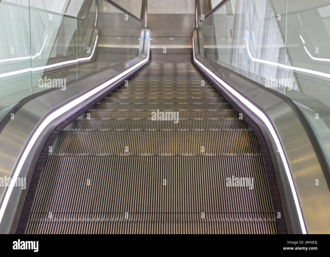 Empty escalator stairs Stock Photo - Alamy