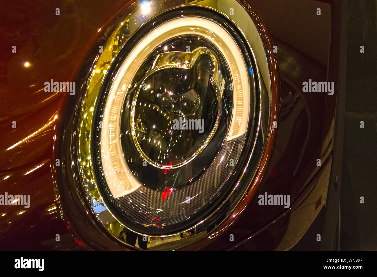 VIlnius, Lithuania - January 01, 2017: Mini Cooper Clubman showcased at ...