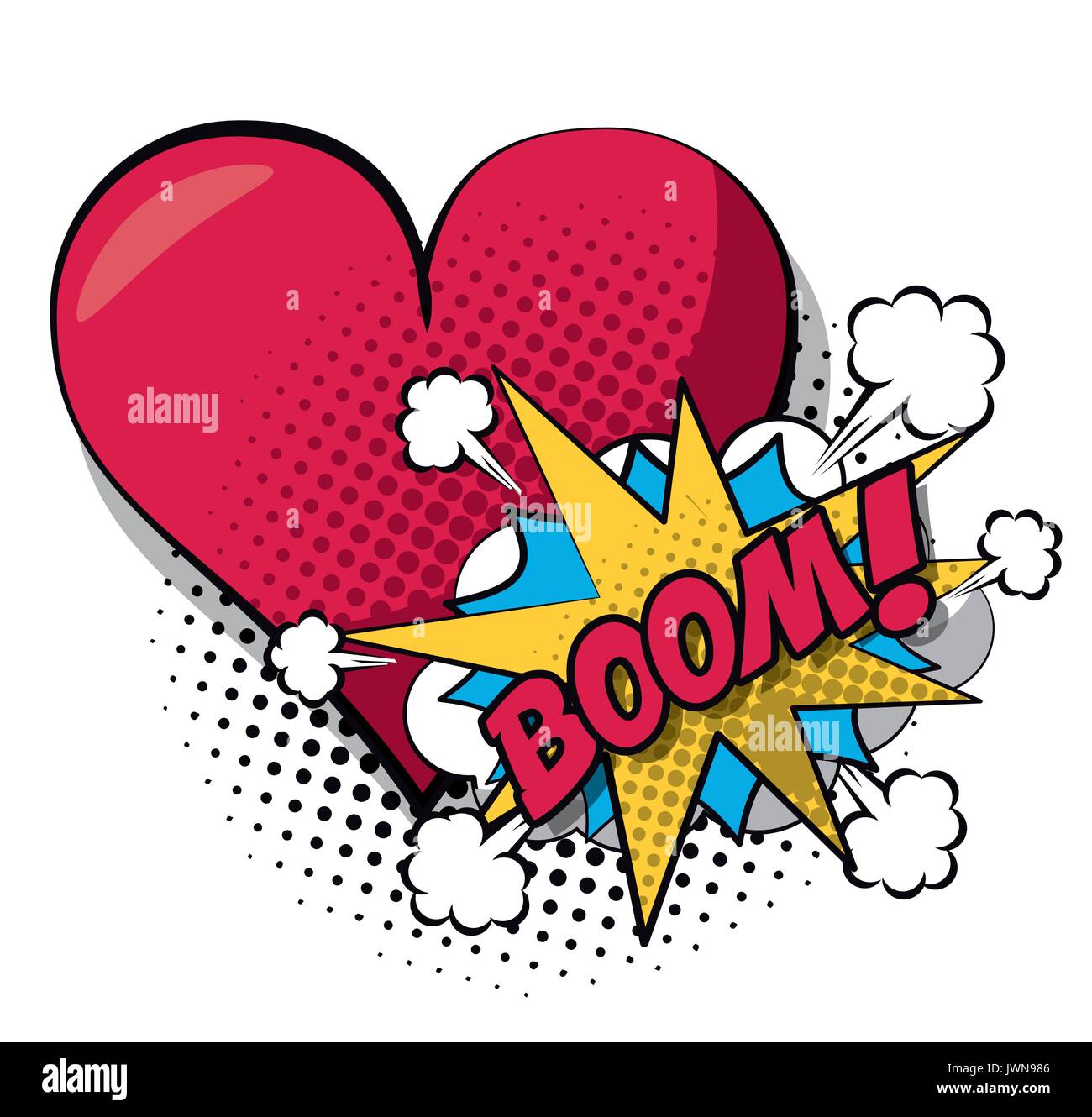 white background pop art style of cloud explosive callout for dialogue ...