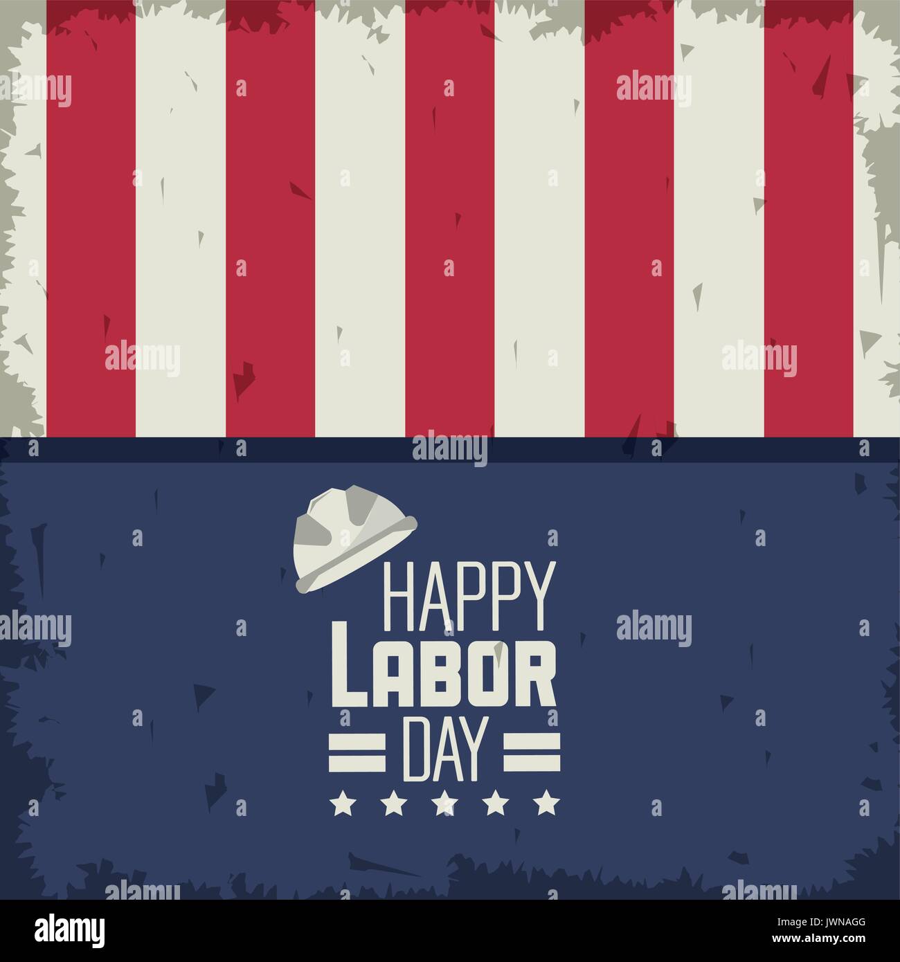 colorful poster of happy labor day with american flag colors Stock ...