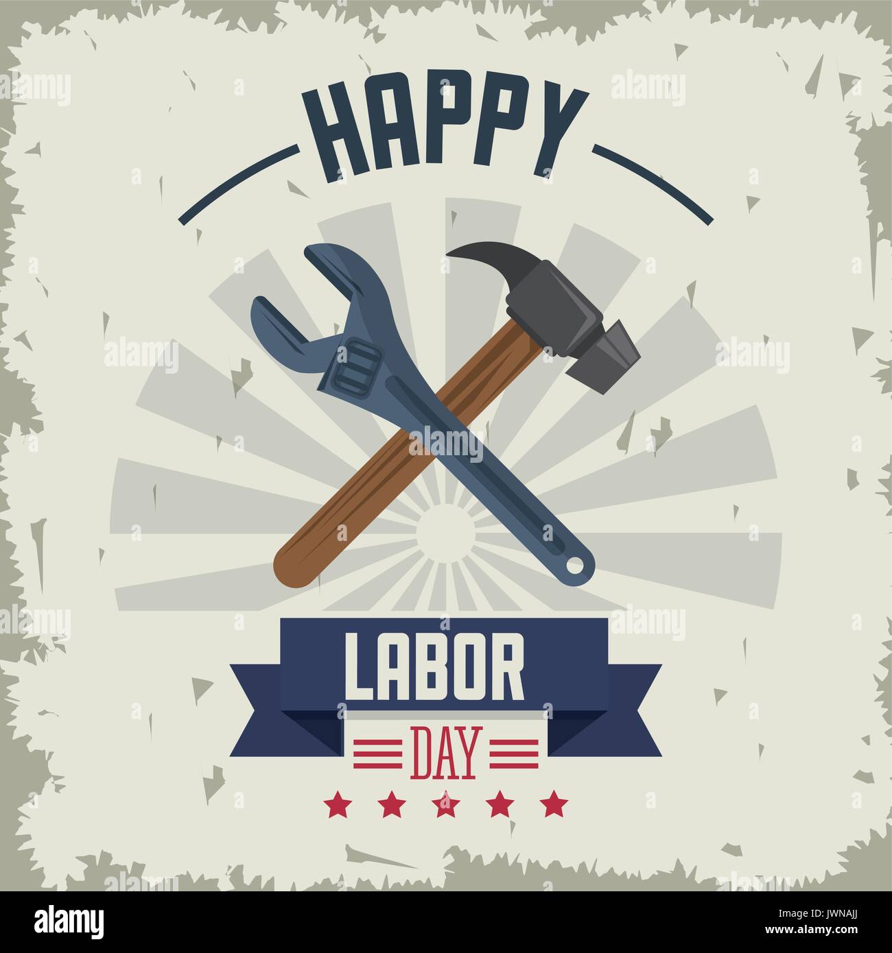 Crossed hammer spanner tools icon Stock Vector Images - Alamy