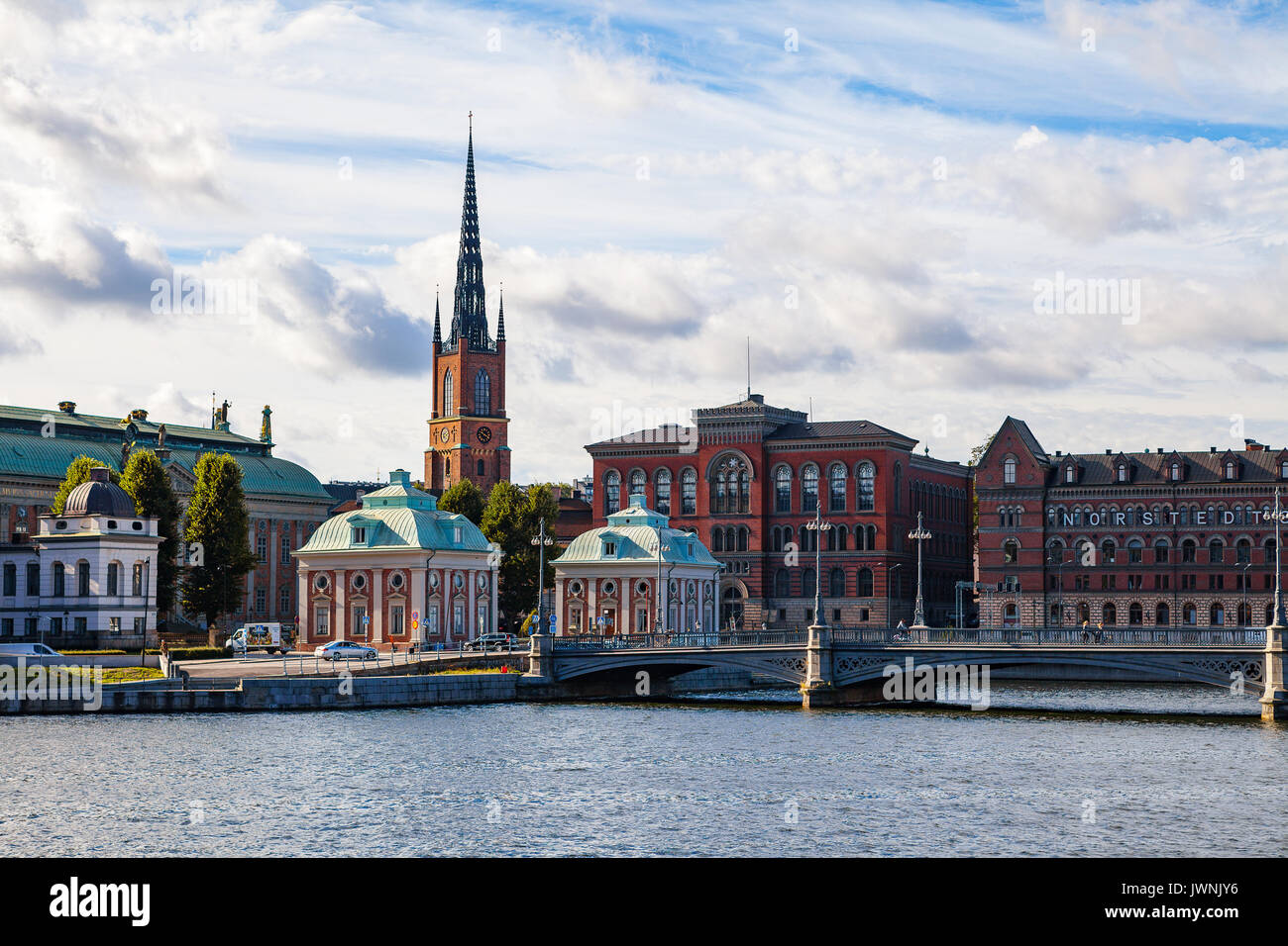 STOCKHOLM, SWEDEN - SEPTEMBER 17, 2016: Gamlastan and Town Hall ...