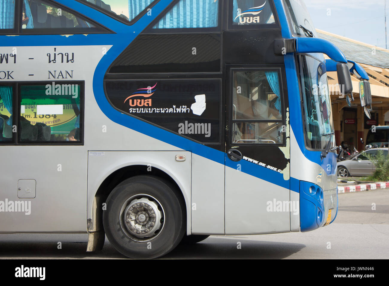 CHIANG MAI, THAILAND - AUGUST 12 2017: Benz bus of Transport government ...
