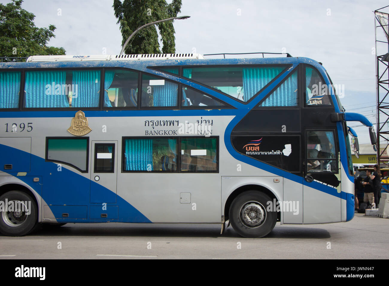 CHIANG MAI, THAILAND - AUGUST 12 2017: Benz bus of Transport government ...