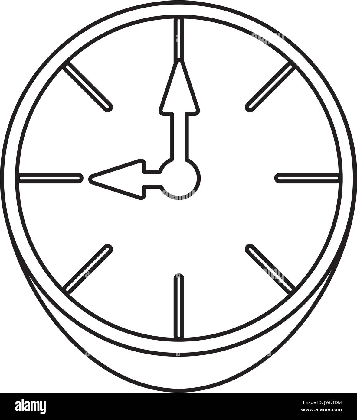 Clock time isolated Stock Vector Image & Art - Alamy