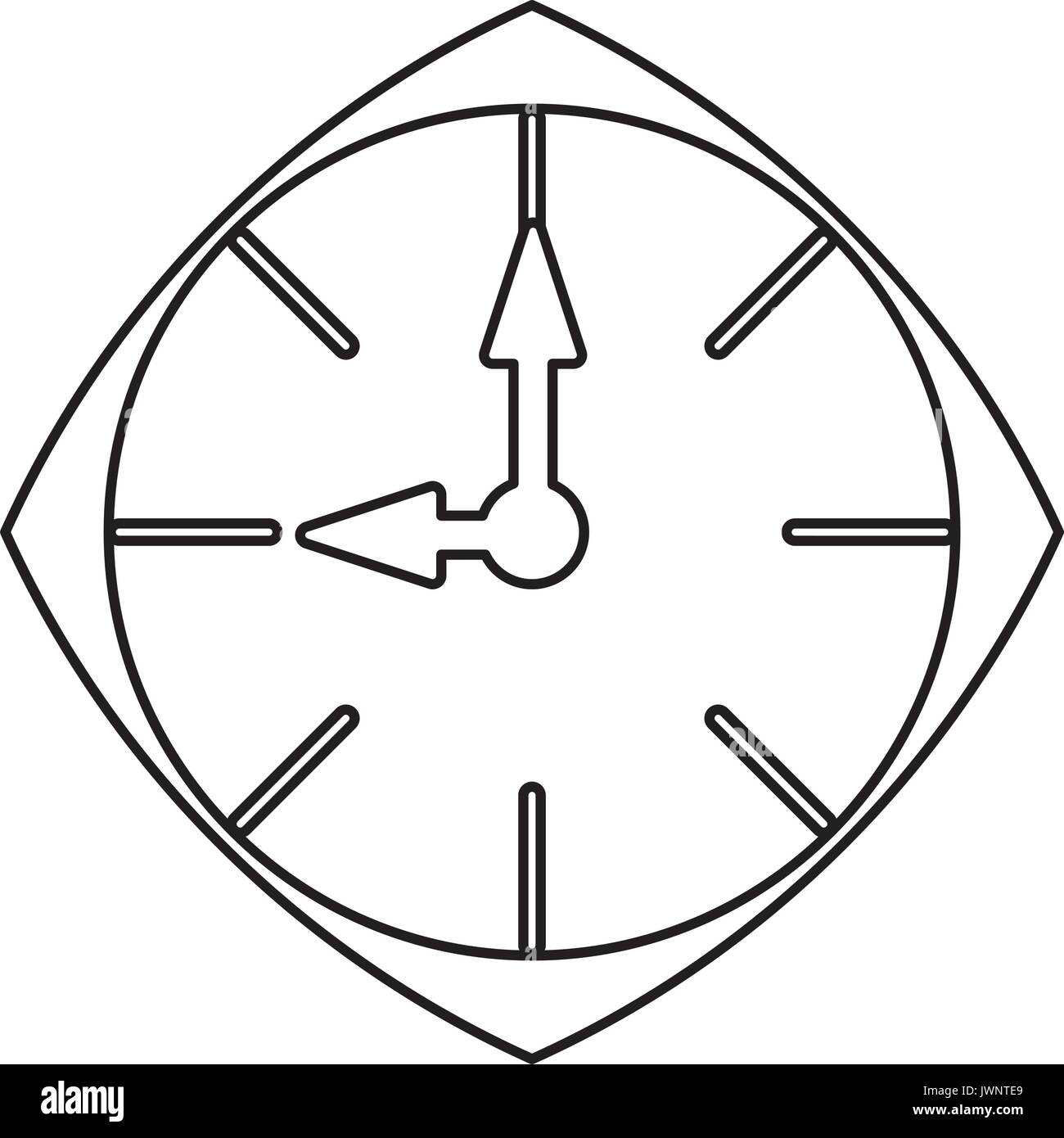 Clock time isolated Stock Vector Image & Art - Alamy