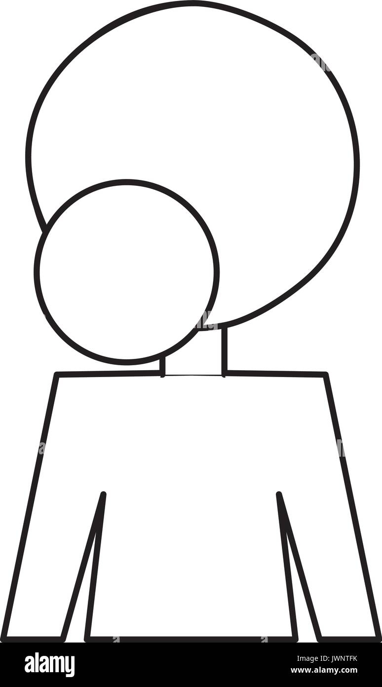 Woman back cartoon Stock Vector Image & Art - Alamy