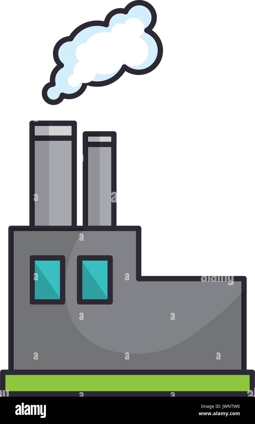 factory icon over white background vector illustration Stock Vector ...