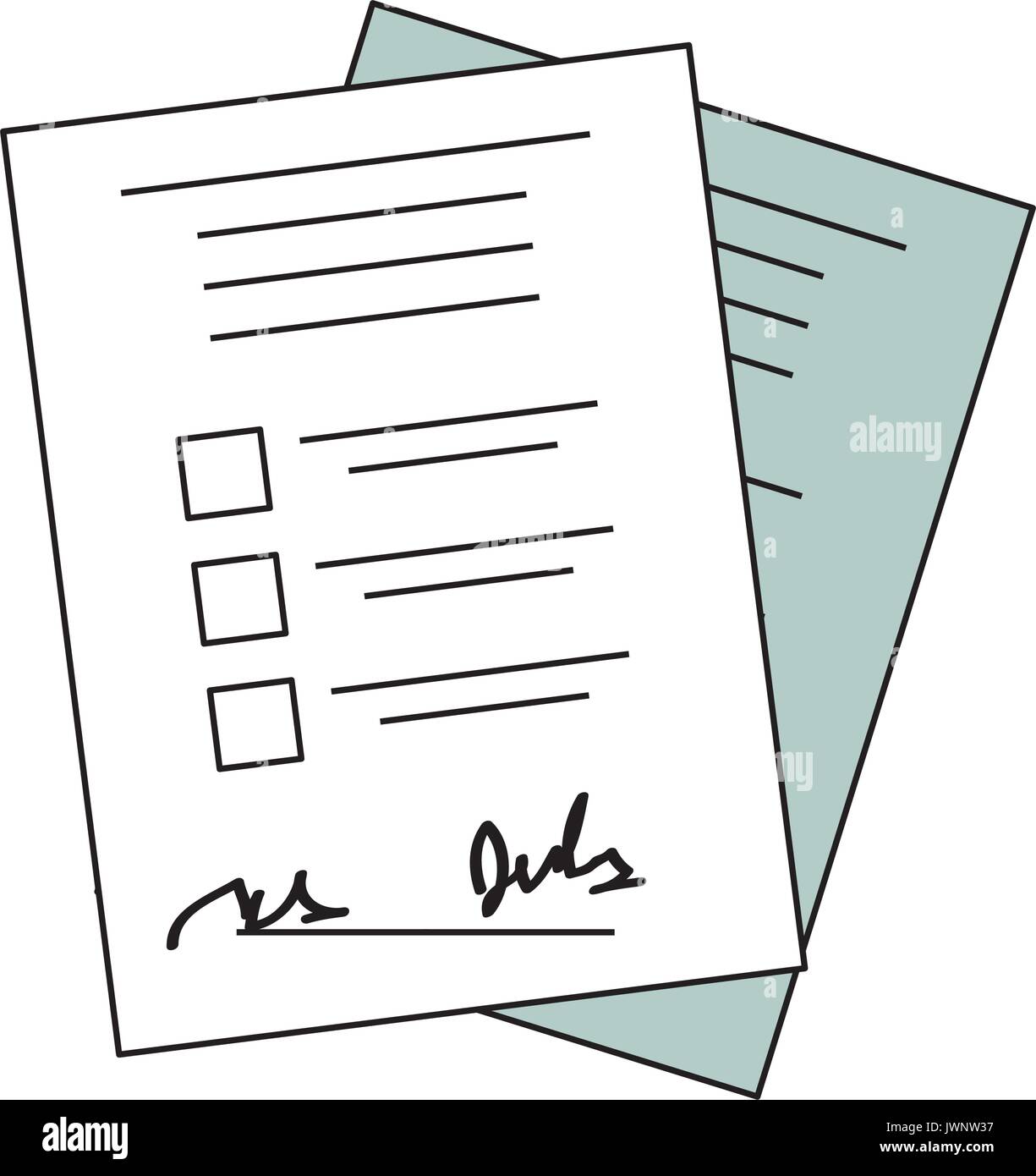 Checklist form sheet Stock Vector Image & Art - Alamy