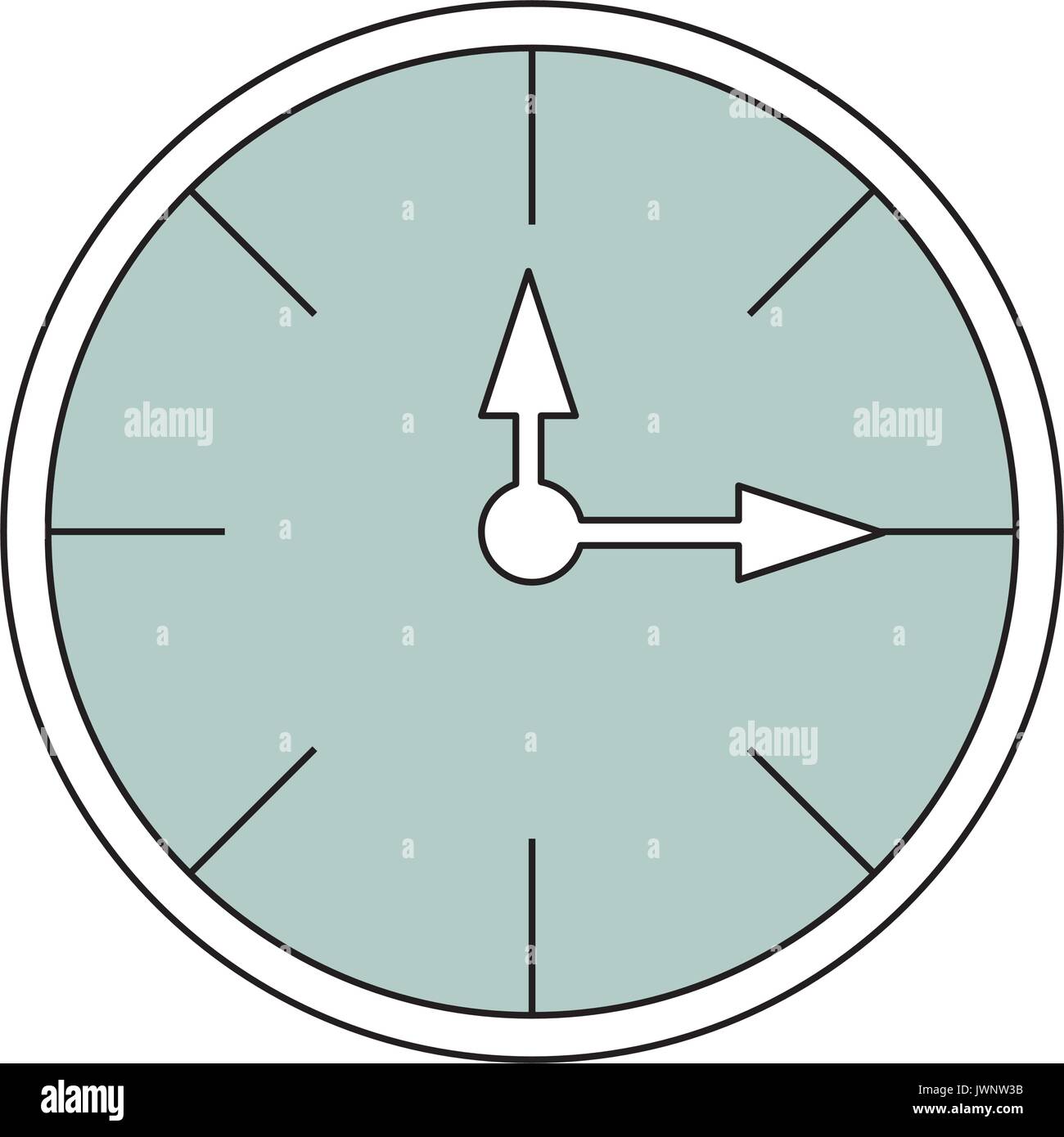Pastel clock Stock Vector Images - Alamy