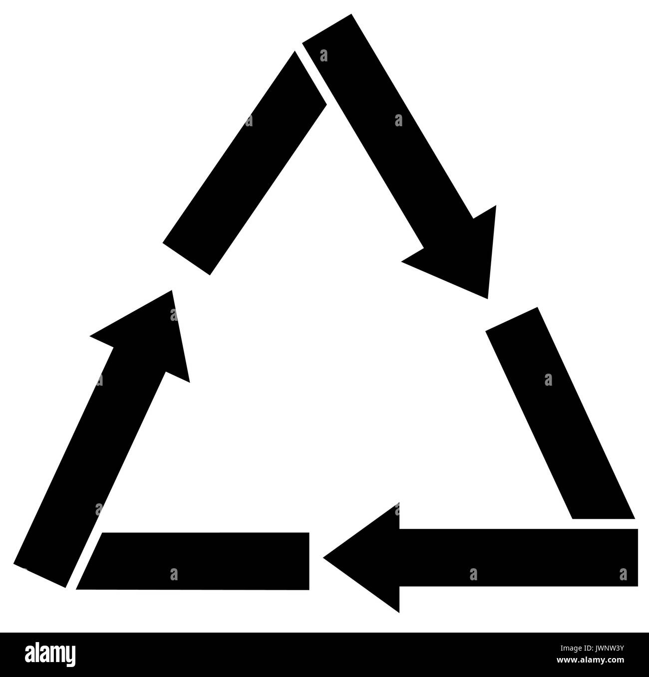 recycle sign icon over white background vector illustration Stock ...