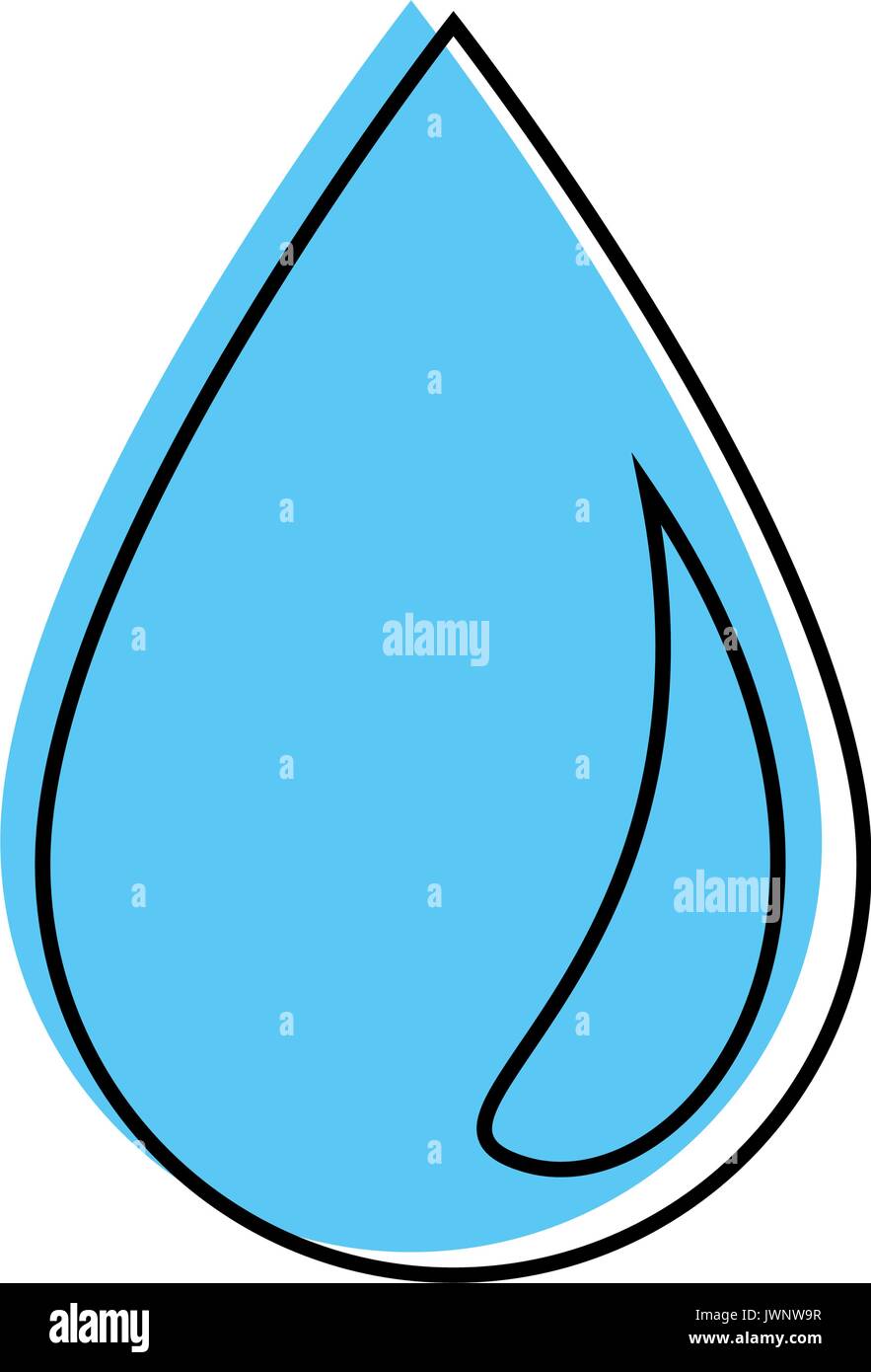 Water drop symbol over white background vector Stock Vector Image & Art ...