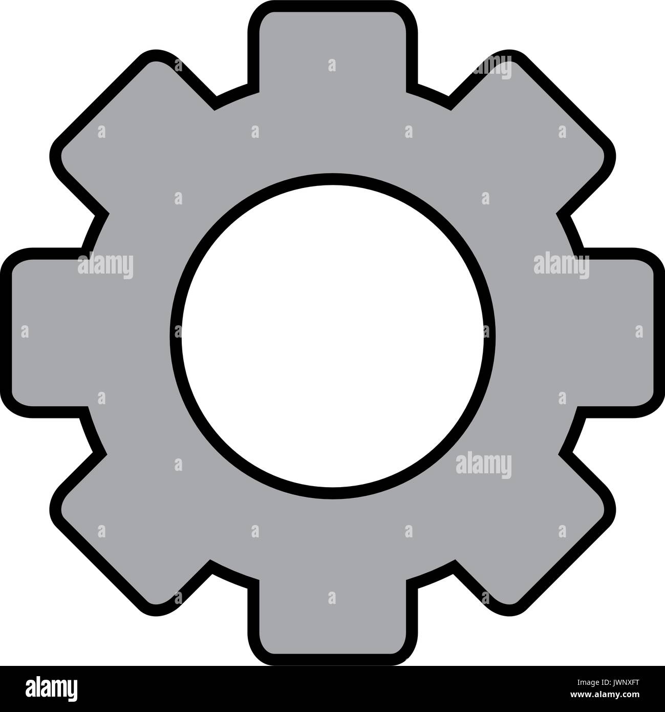 cogwheel icon over white background vector illustration Stock Vector ...