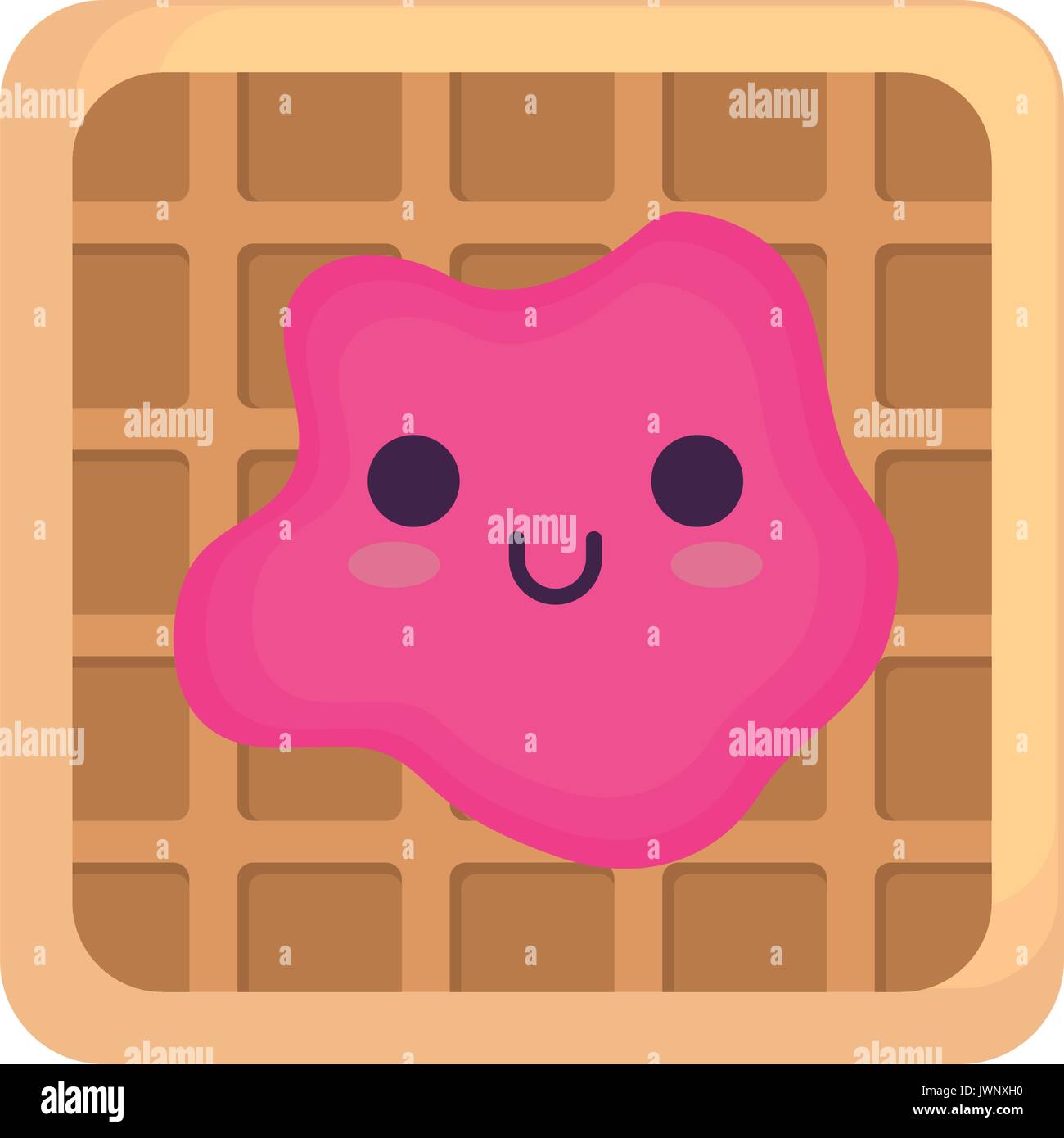 Waffles clip art hi-res stock photography and images - Alamy