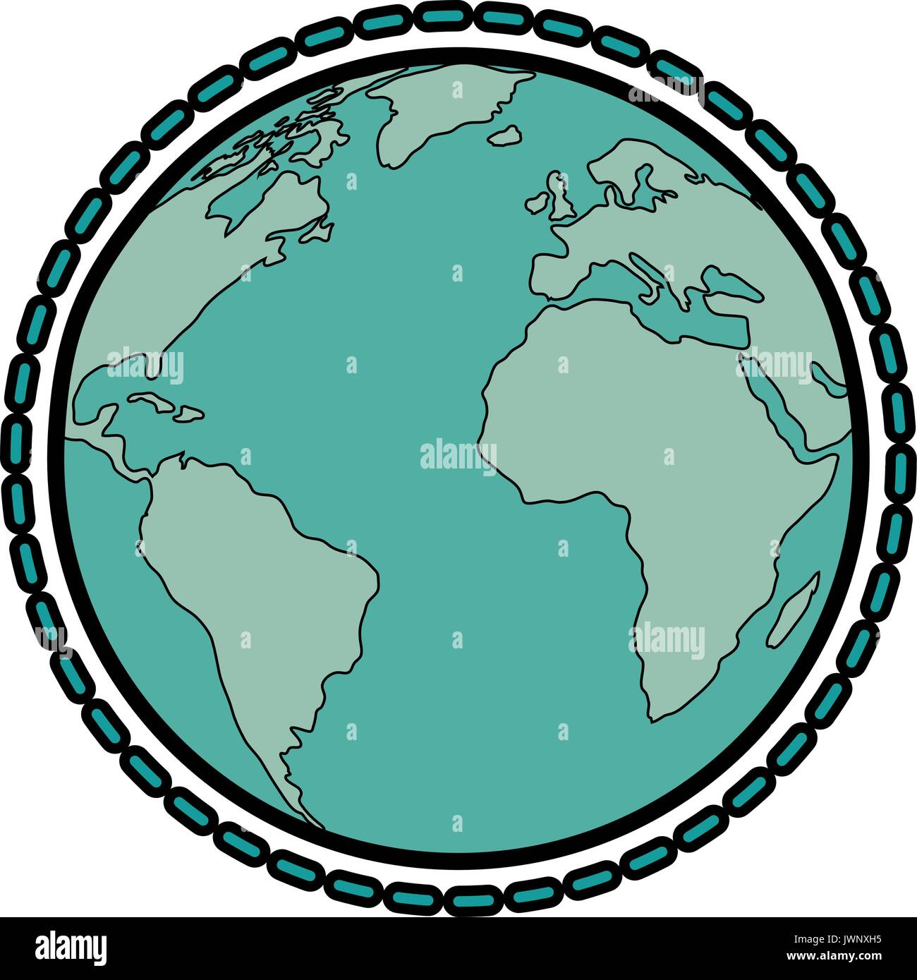 earth planet icon over white background vector illustration Stock ...