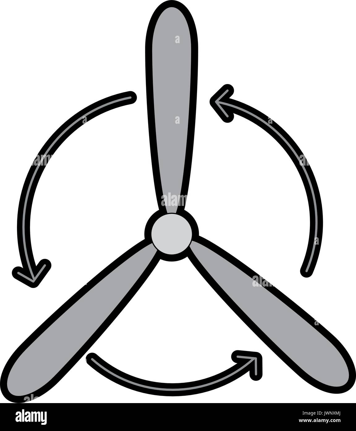 fan icon over white background vector illustration Stock Vector Image ...