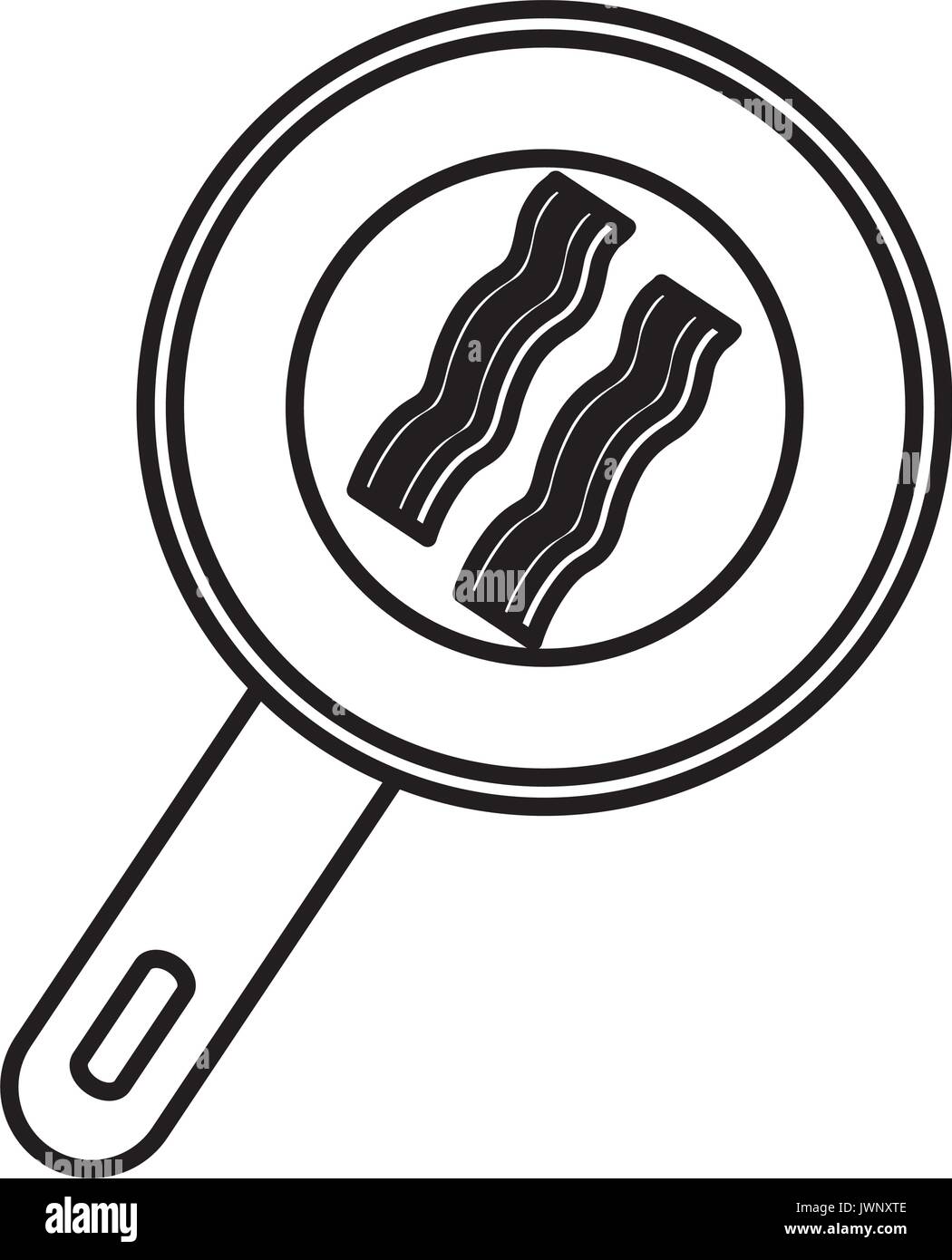 Bacon stripes icon hi-res stock photography and images - Alamy