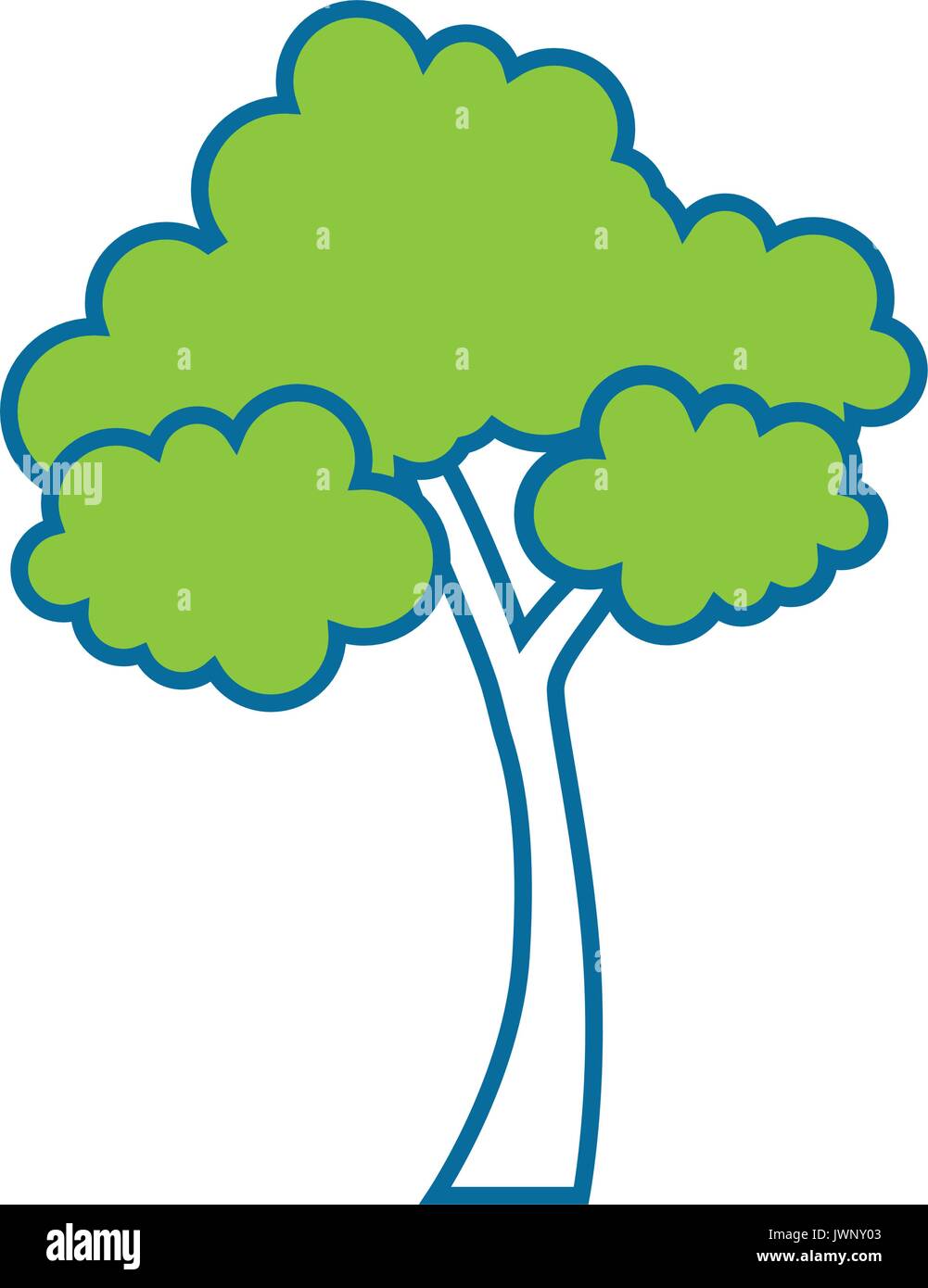 tree icon over white background vector illustration Stock Vector Image ...