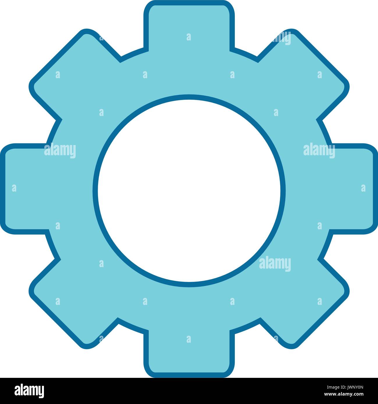 cogwheel icon over white background vector illustration Stock Vector ...