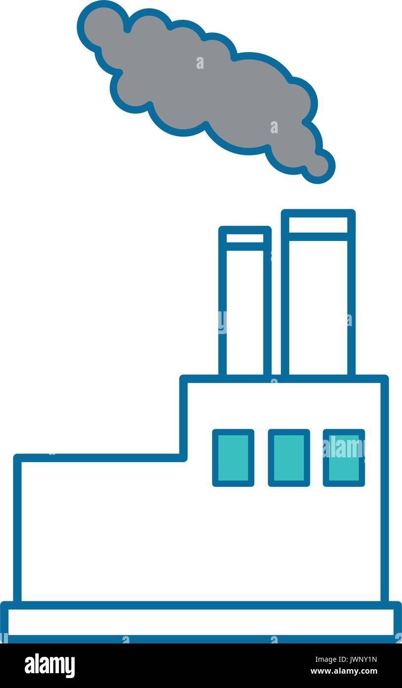 factory icon over white background vector illustration Stock Vector ...