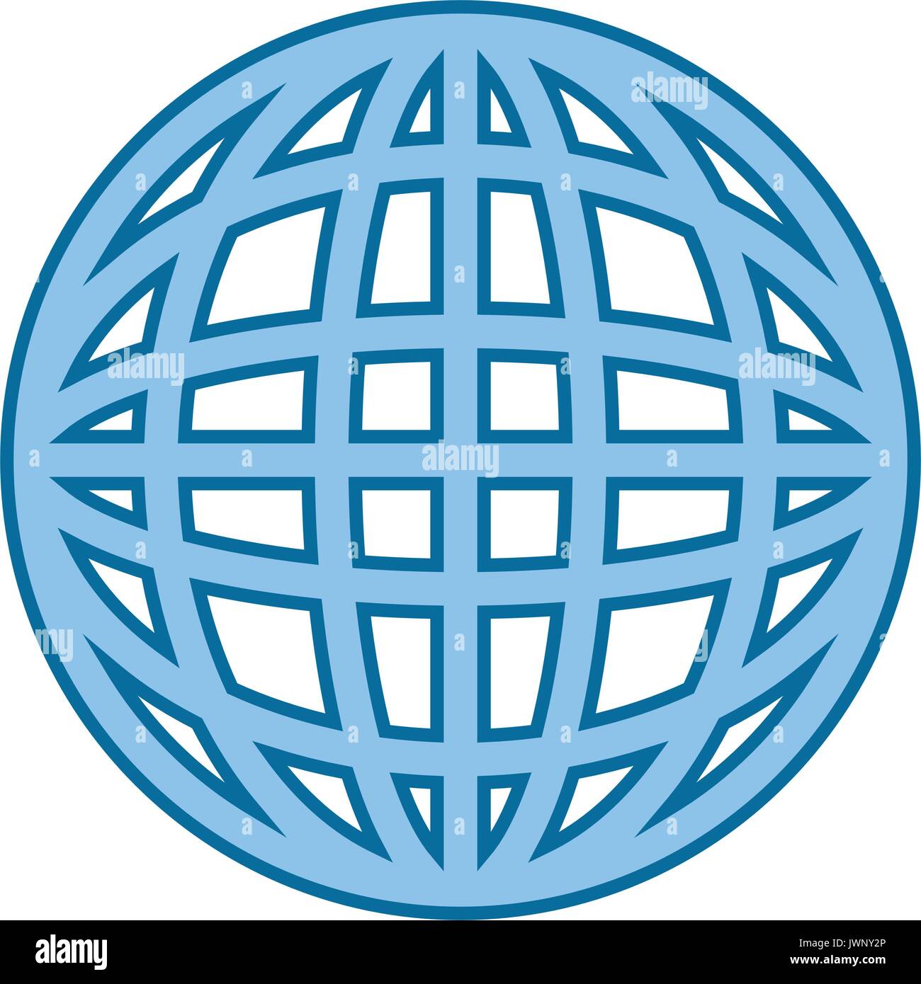 global sphere icon over white background vector illustration Stock ...
