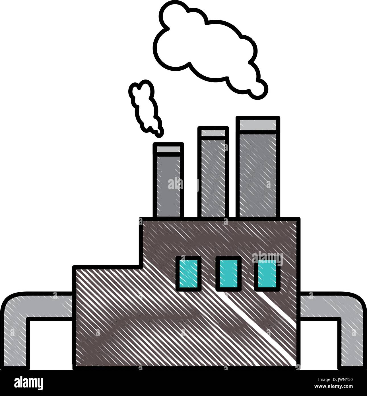 factory icon over white background vector illustration Stock Vector ...